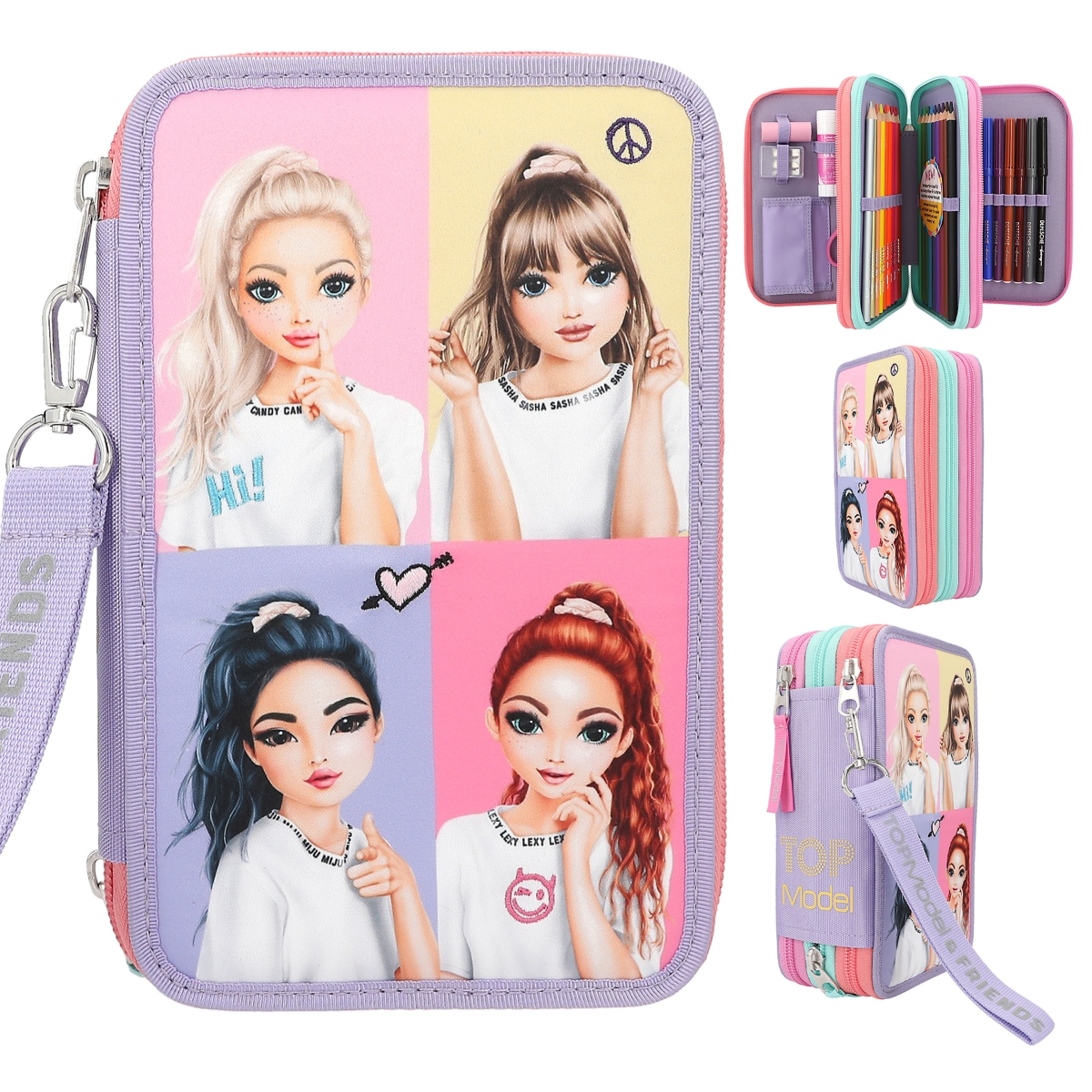 Depesche - TOPModel Trousse 3 compartiments SNAP SHOTS