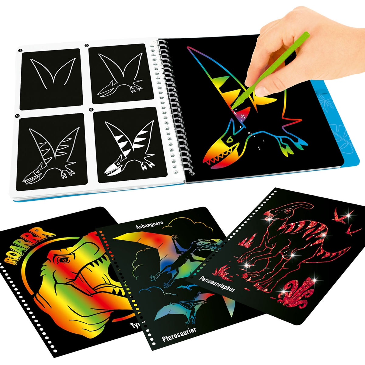 Depesche - Dino World Magic Scratch boek