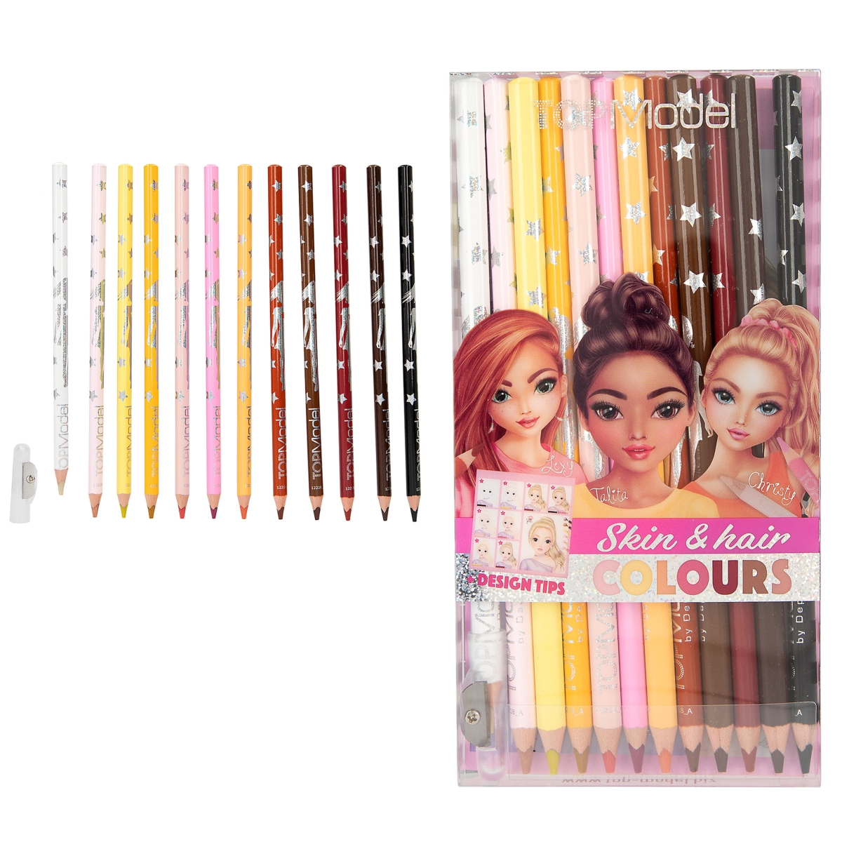 Depesche - TOPModel Skin & Hair Colouring Pencil Set