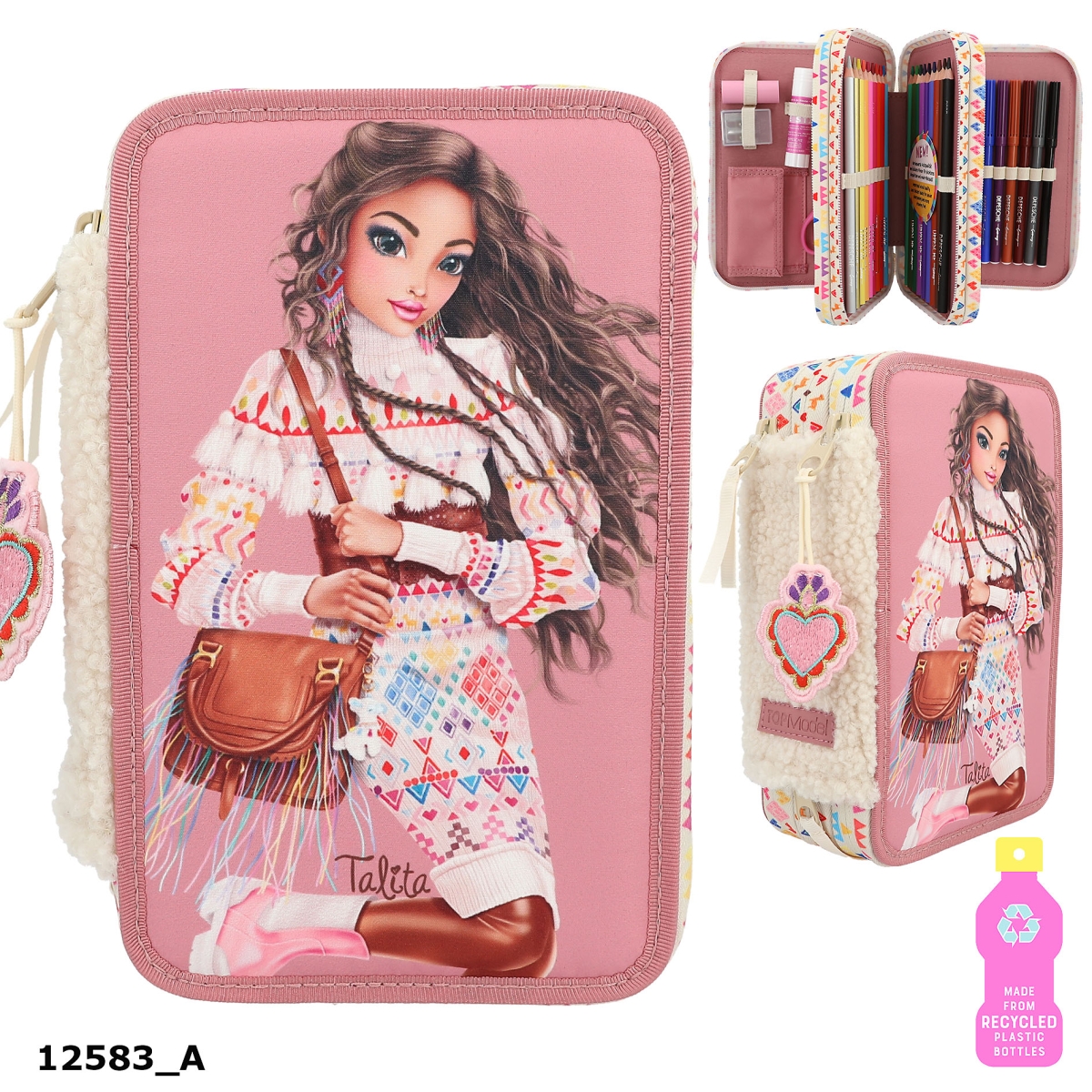 Depesche - TOPModel Triple Pencil Case COSY