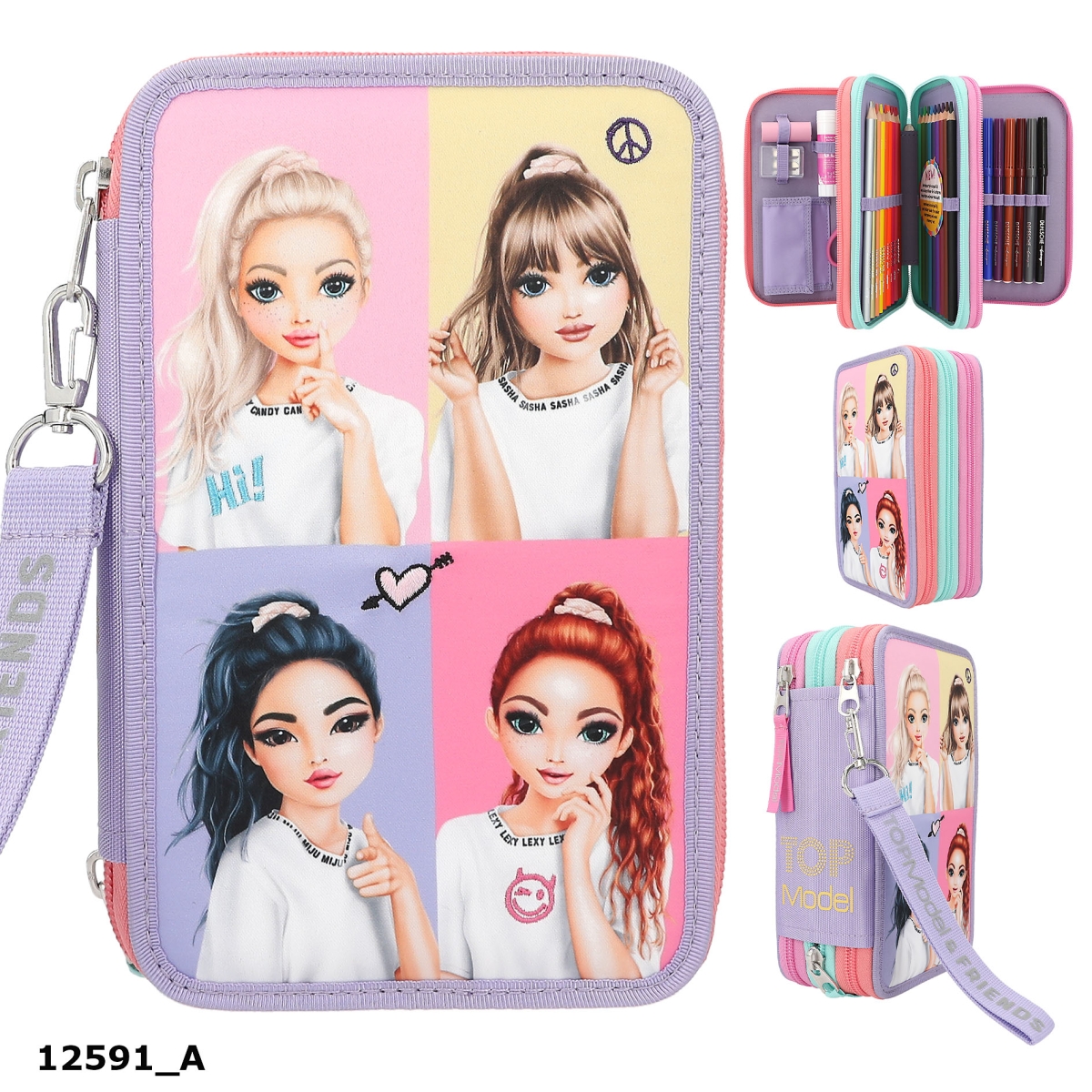 Depesche - TOPModel Triple Pencil Case SNAP SHOTS