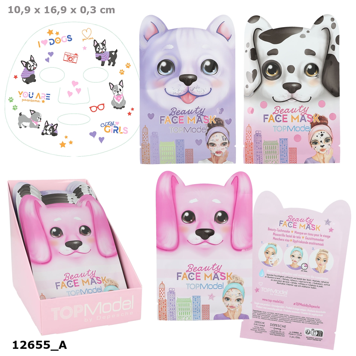 Depesche - TOPModel Beauty Face Mask CITY GIRLS