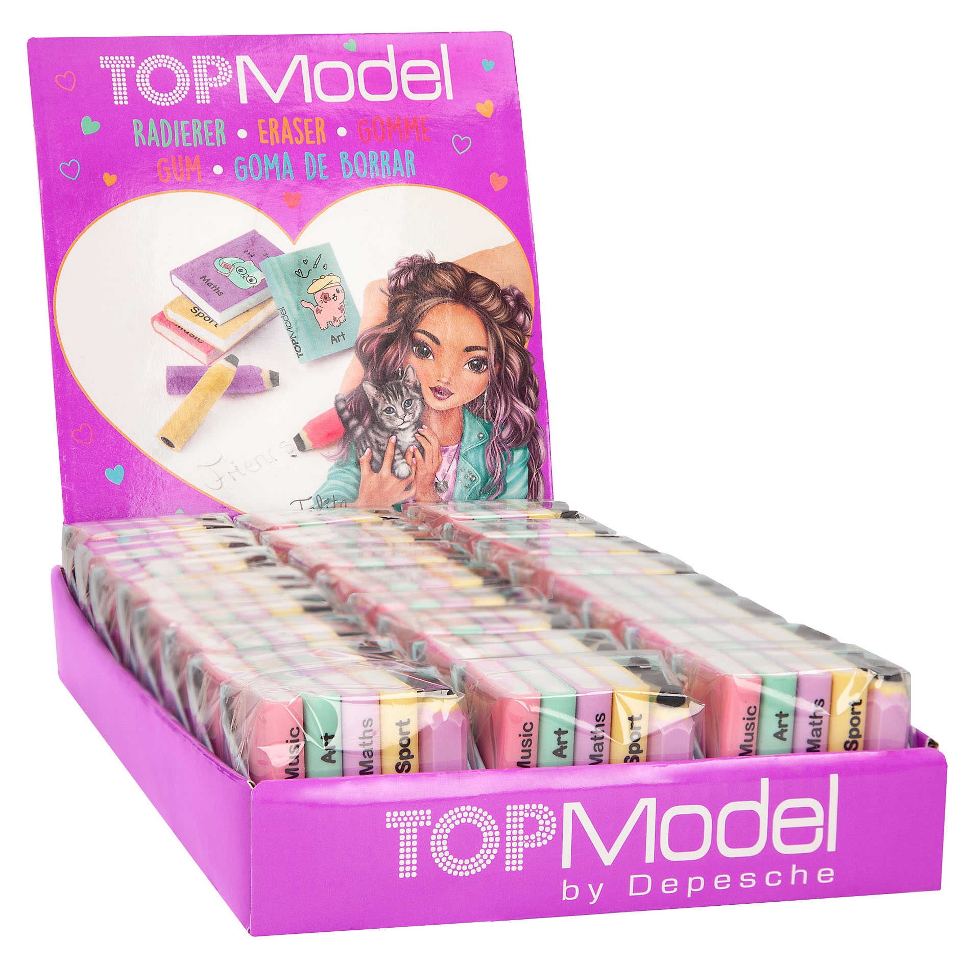 Depesche - TOPModel gomme livre et crayon