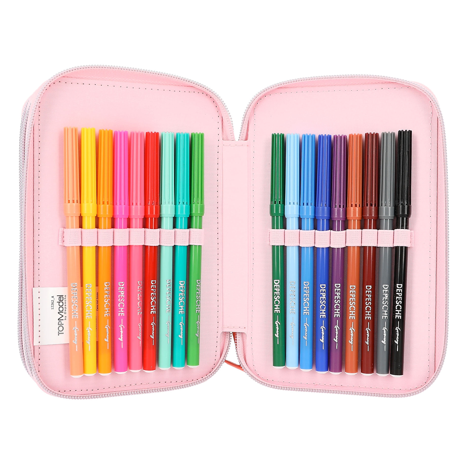 Depesche - TOPModel Trousse 3 compartiments avec stylo HAPPY TOGETHER
