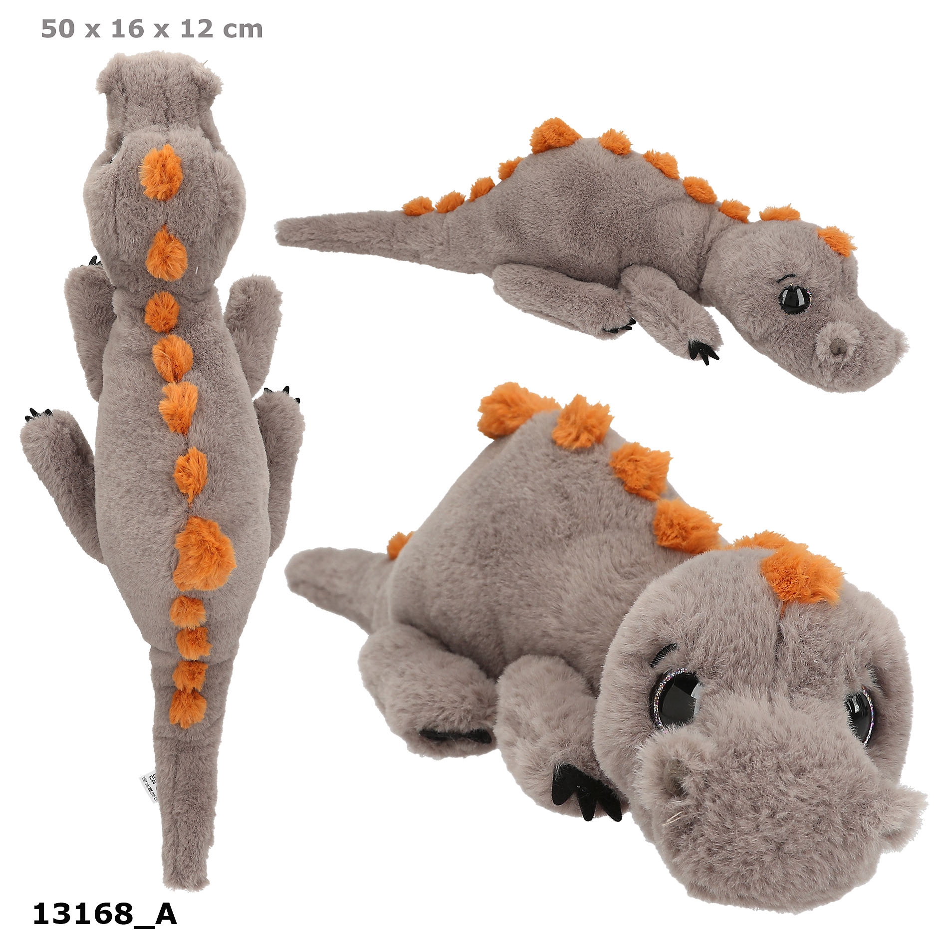 Depesche - Dino World Plush Dinosaur Brown 50 cm