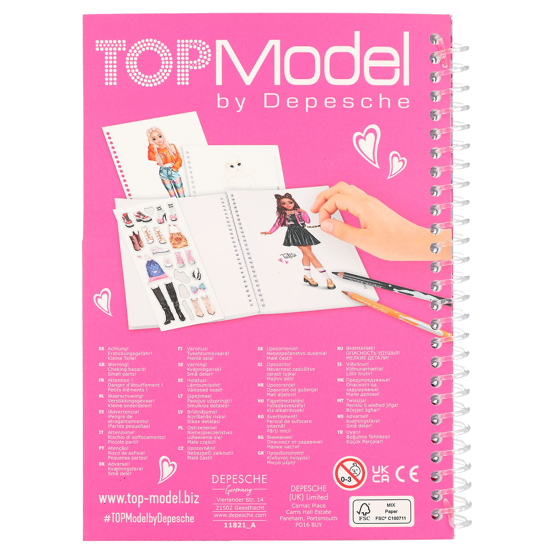 Depesche - TOPModel Pocket Colouring Book