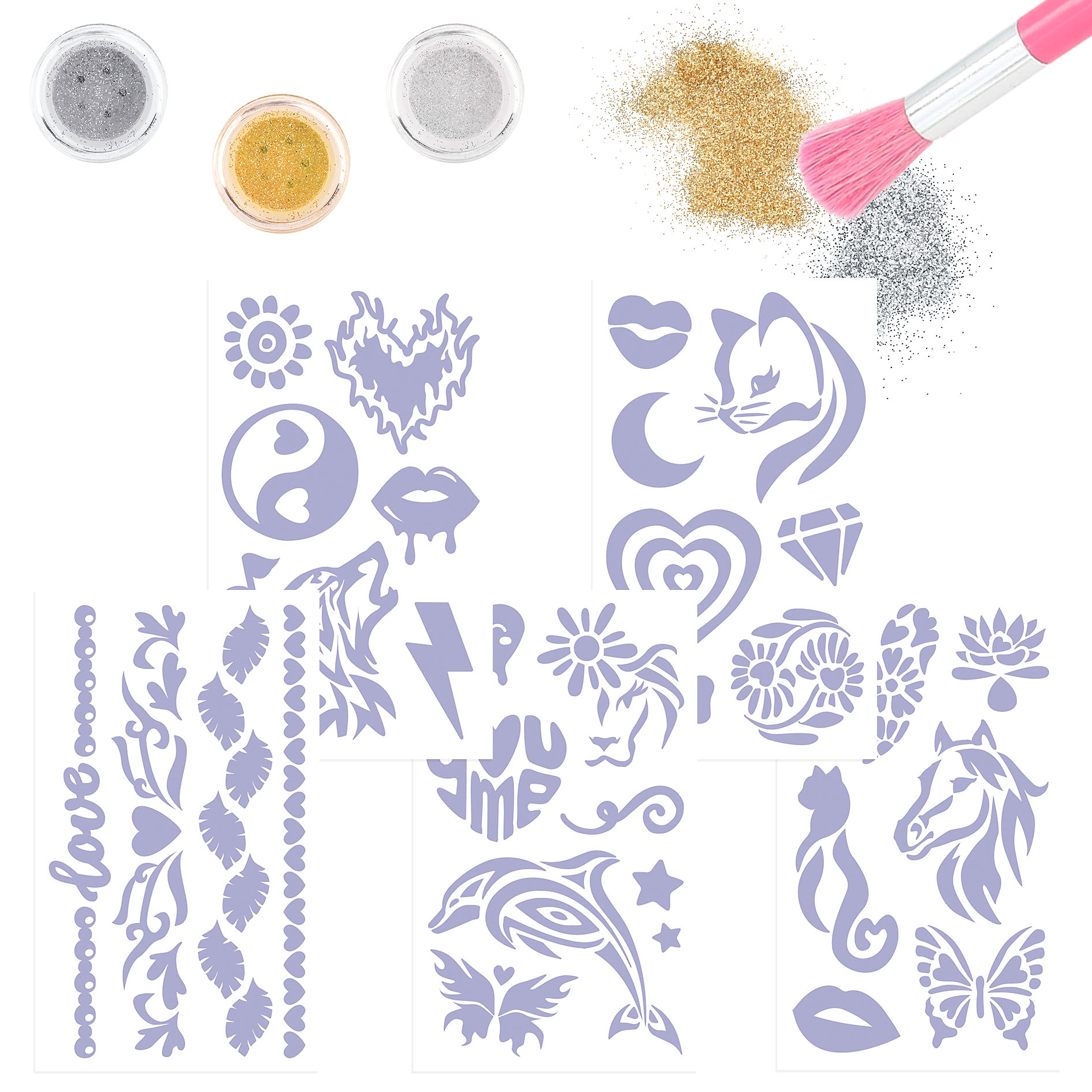 Depesche - TOPModel Glitter Tattoo Set BEAUTY and ME