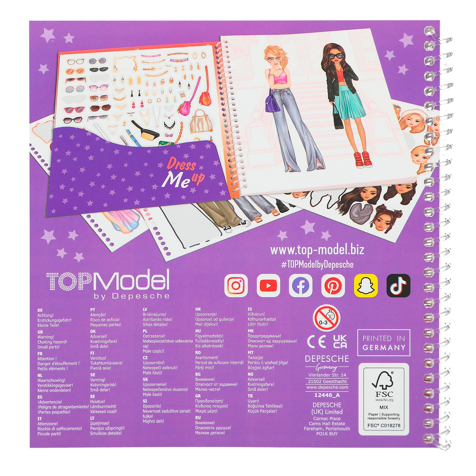 Depesche - TOPModel Dress Me Up Stickerbook
