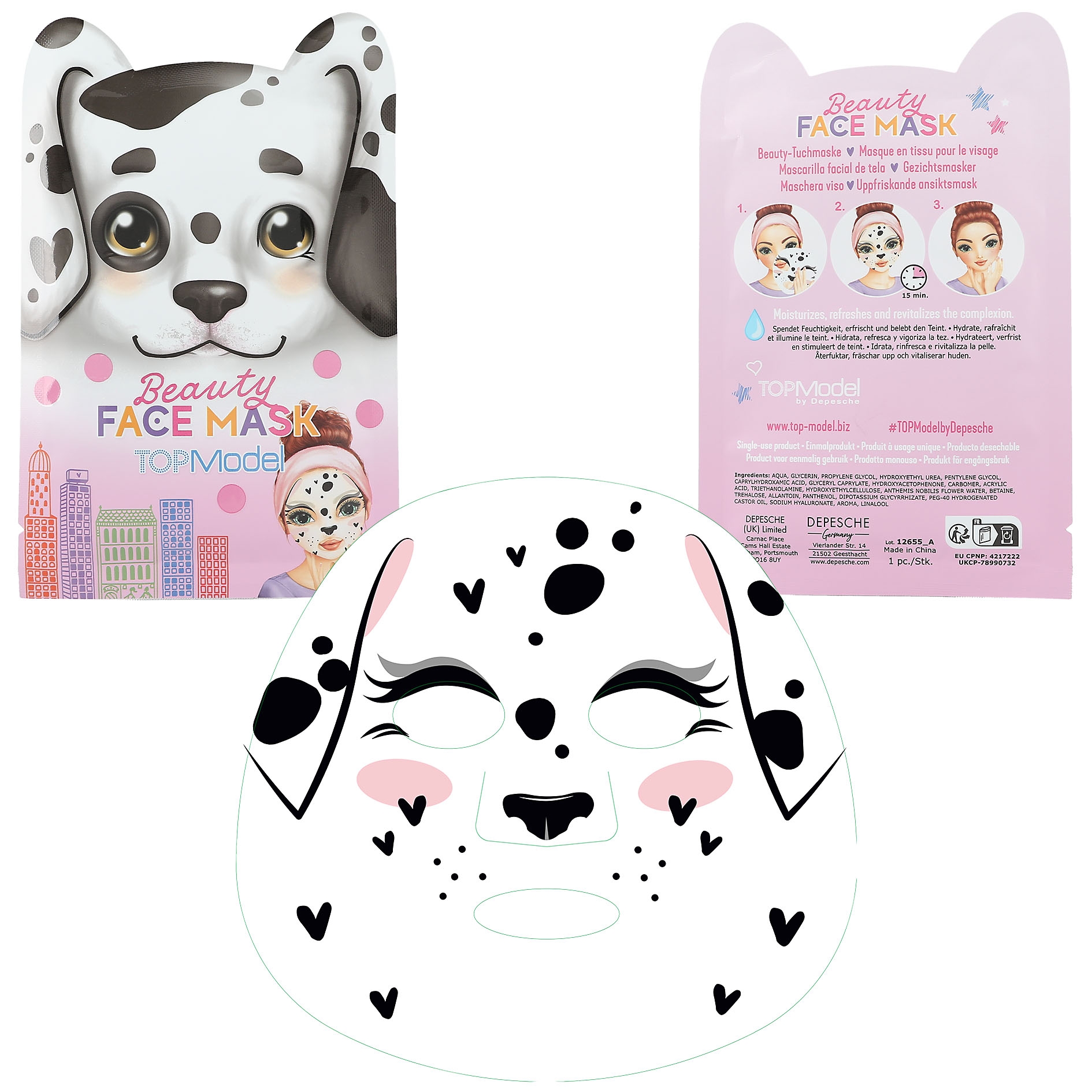 Depesche - TOPModel Beauty Face Mask CITY GIRLS